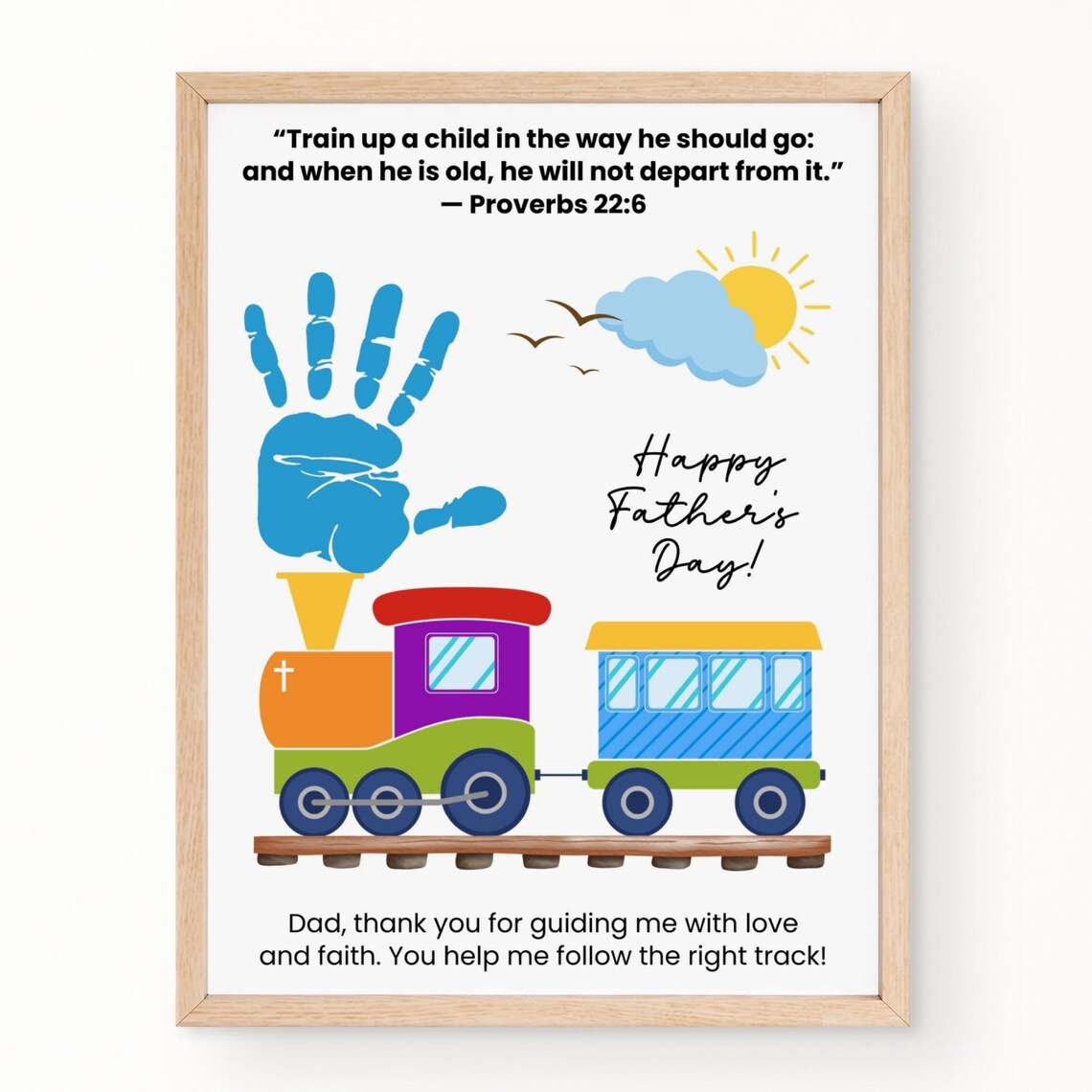 Father's Day Sunday School Craft Preschool Christian Handprint Crafts ...