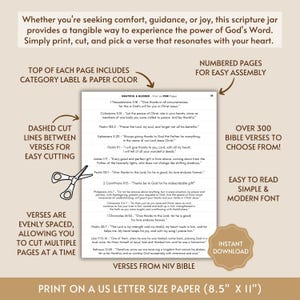 DIY Bible Verse Jar Printable, Color Coded Scripture Jar Printable Read ...