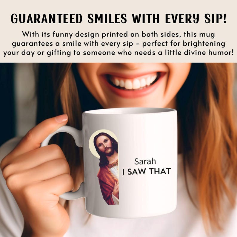 Jesus I Saw That Mug, Funny Jesus Mug Personalized Funny Christian Mug ...