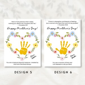 Mother's Day Bible Craft Kids Handprint Craft Mothers Day Sunday School ...