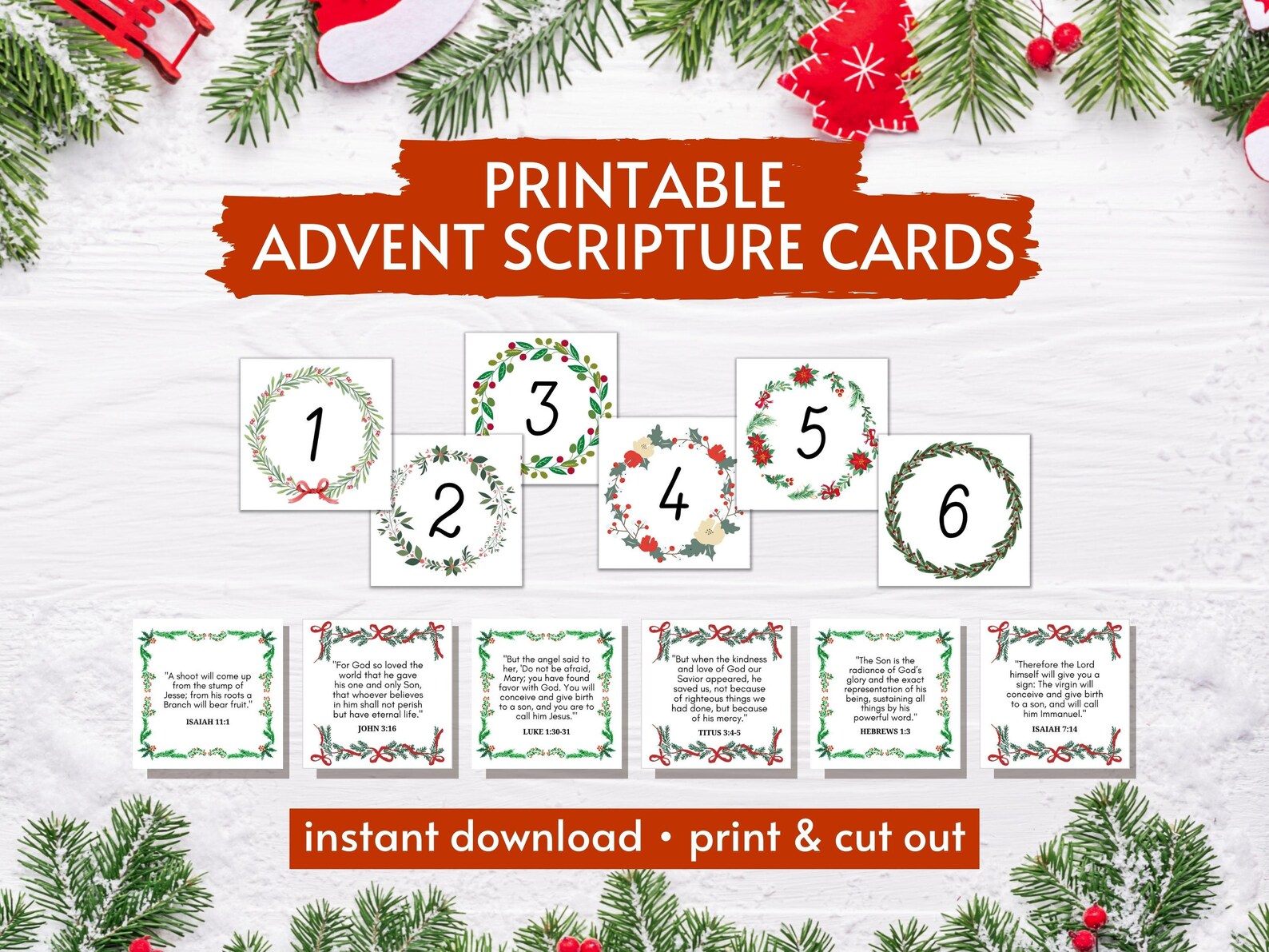 Printable Advent Calendar With Scriptures, Religious Advent Prayer ...