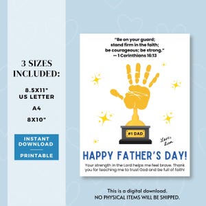 Father's Day Sunday School Craft Preschool Father's Day Craft Christian ...