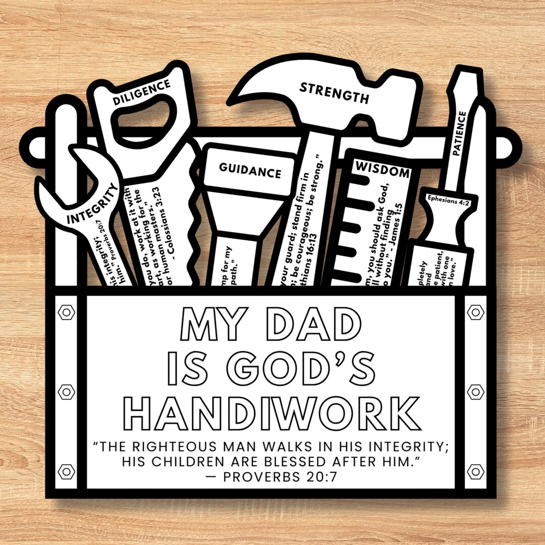 Father's Day Bible Craft Sunday School Fathers Day Crafts for Preschool ...