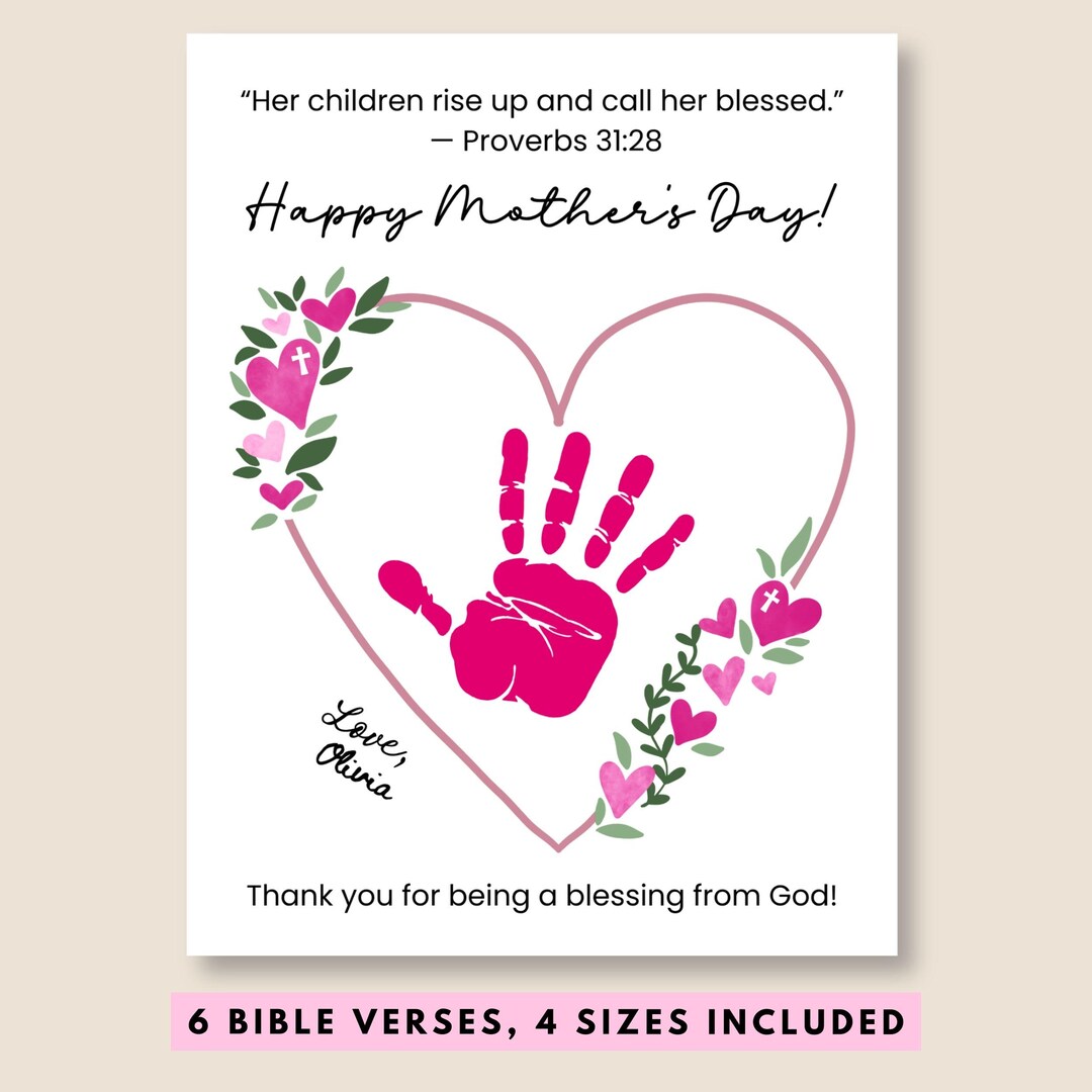 Mother's Day Sunday School Craft Toddler Mothers Day Christian ...