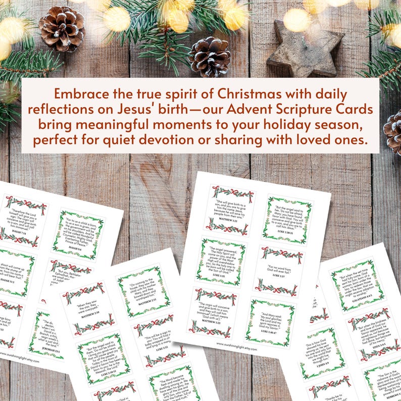 Printable Advent Calendar With Scriptures, Religious Advent Prayer ...