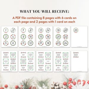 Printable Advent Scripture Cards, Christian Advent Calendar, Kids ...