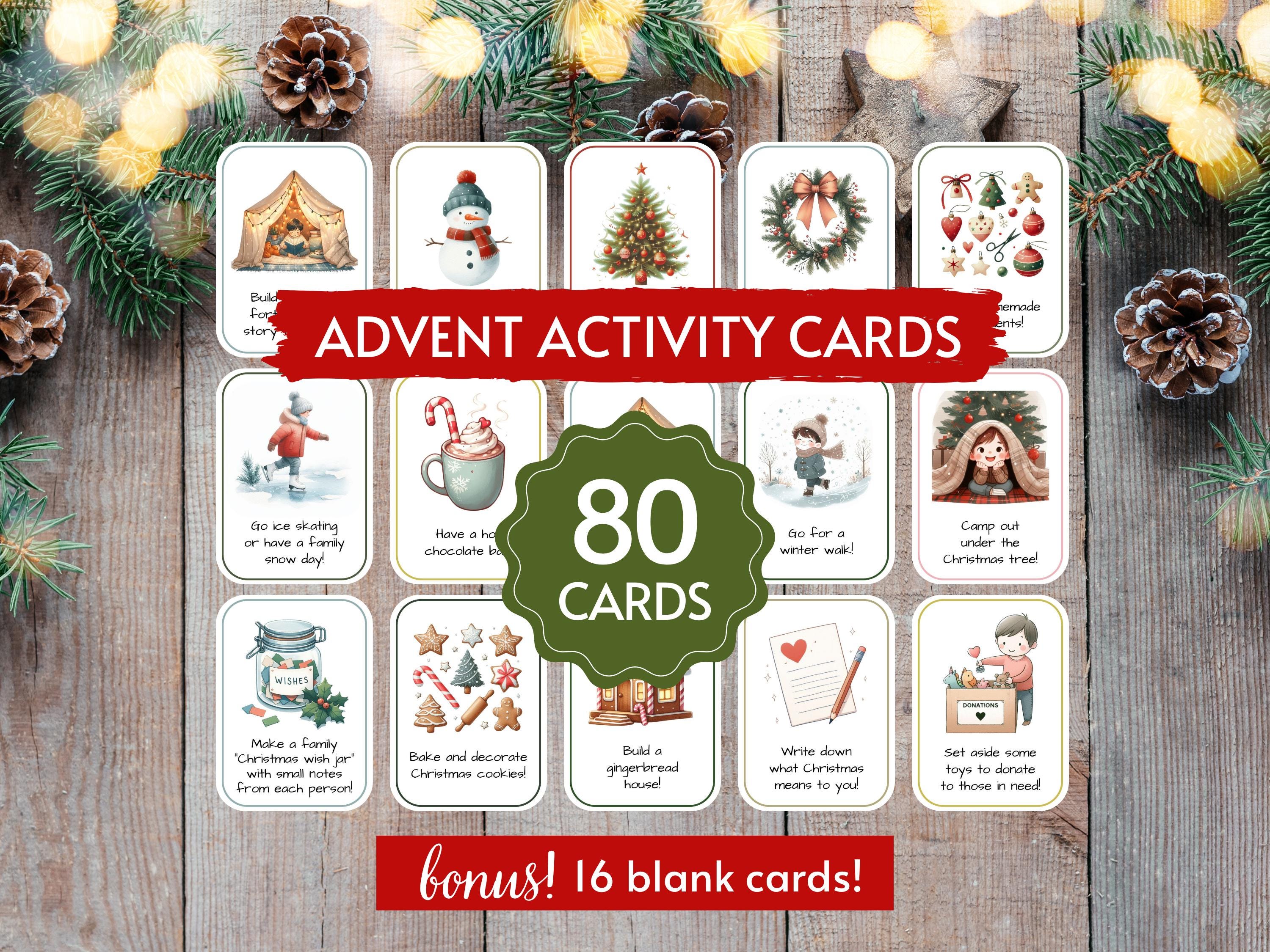 Printable Advent Activity Cards for Kids Advent Calendar 2025 ...