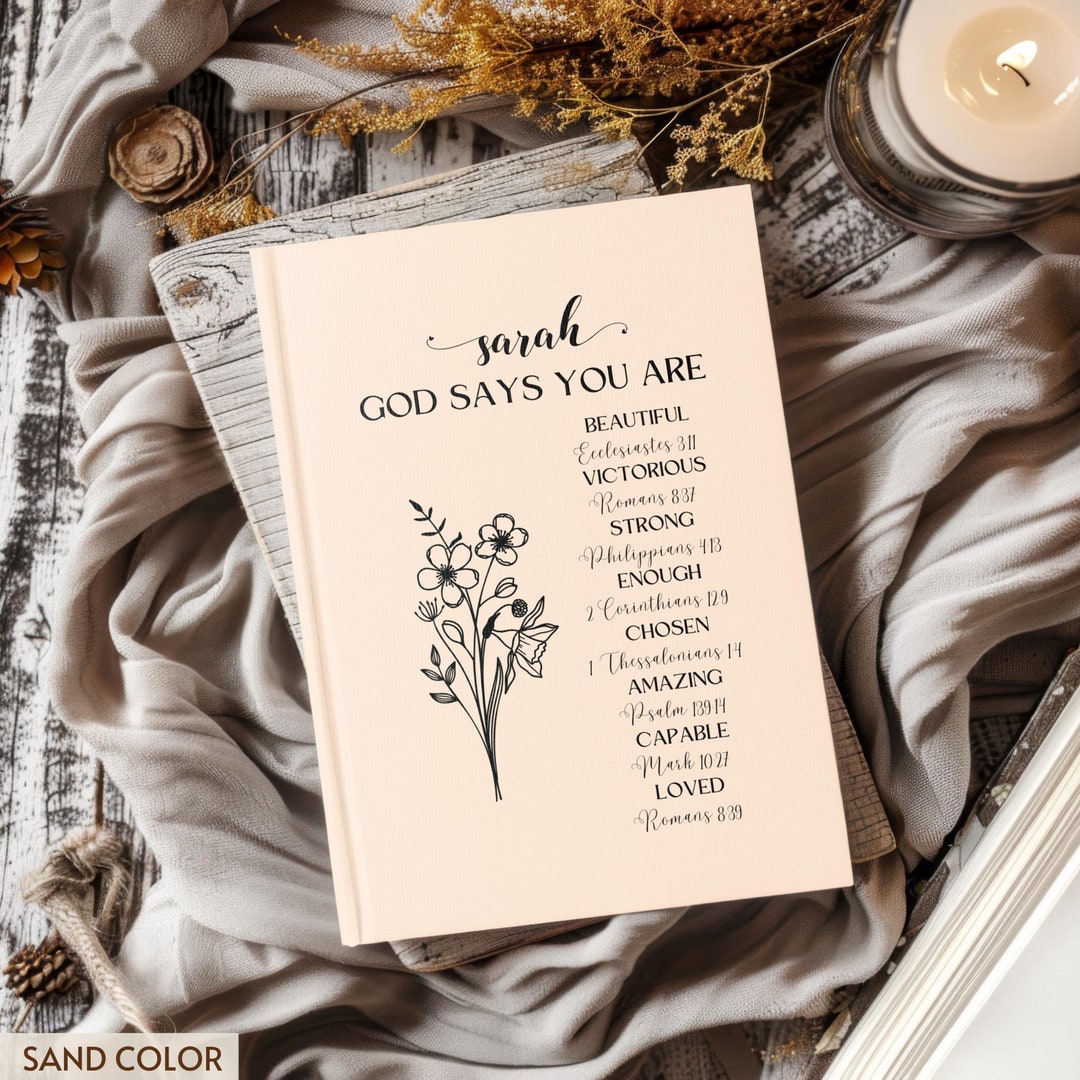 Personalized Prayer Journal for Women Bible Journal Notebook, Christian ...