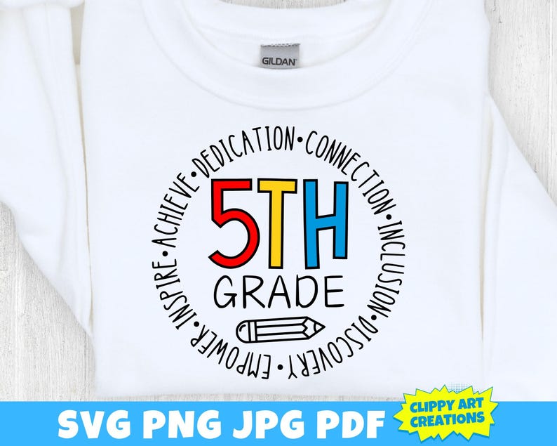 5to grado SVG, Escuela Png, 5to grado Png, Quinto grado Svg, Maestro de ...