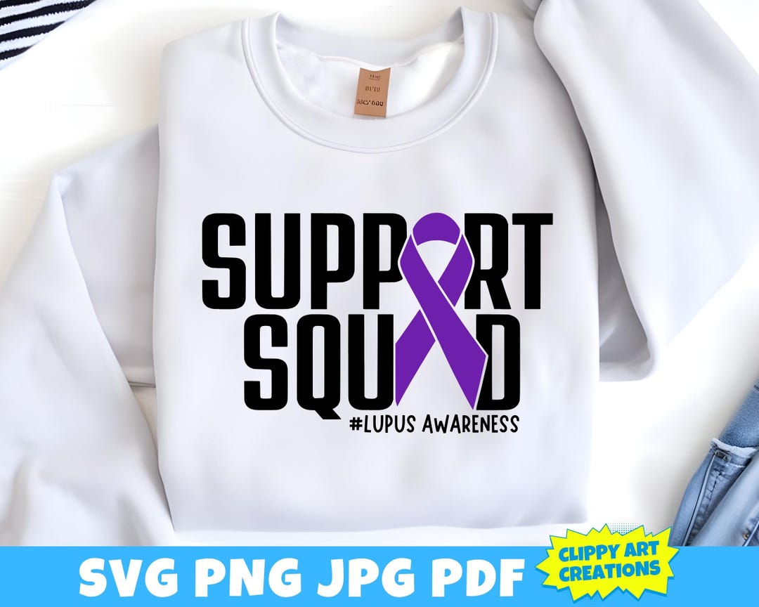 Lupus Awareness SVG, Awareness Ribbons SVG, Lupus Support Squad Png ...