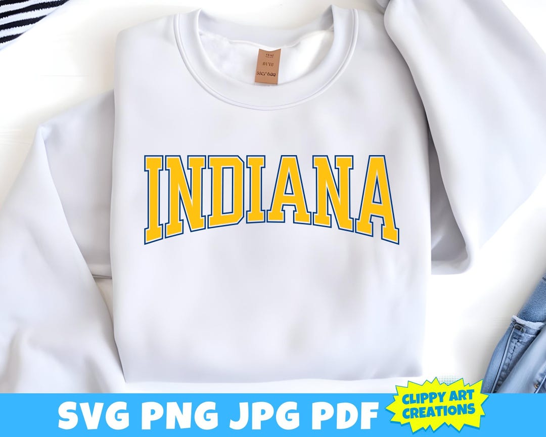 Indiana Varsity Letters SVG, USA State Png, Football Svg, Baseball Svg ...