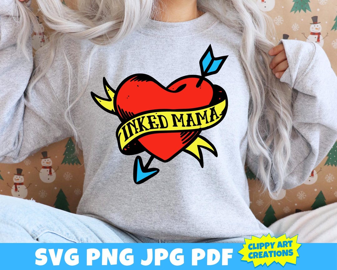 Inked Mama PNG, Funny Mama Png, Inked Mom Shirt Svg, Inked Moms Club ...