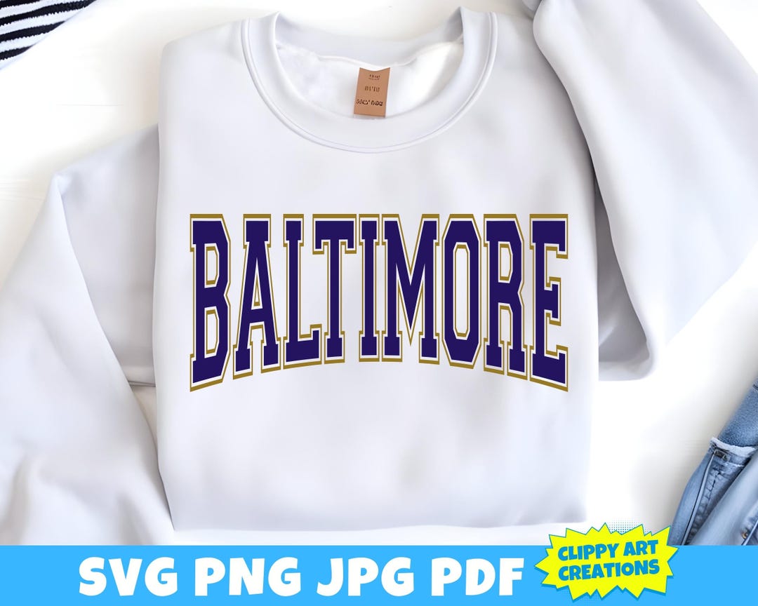 Baltimore SVG, City SVG, Baltimore PNG, Football Svg, Baseball Svg ...