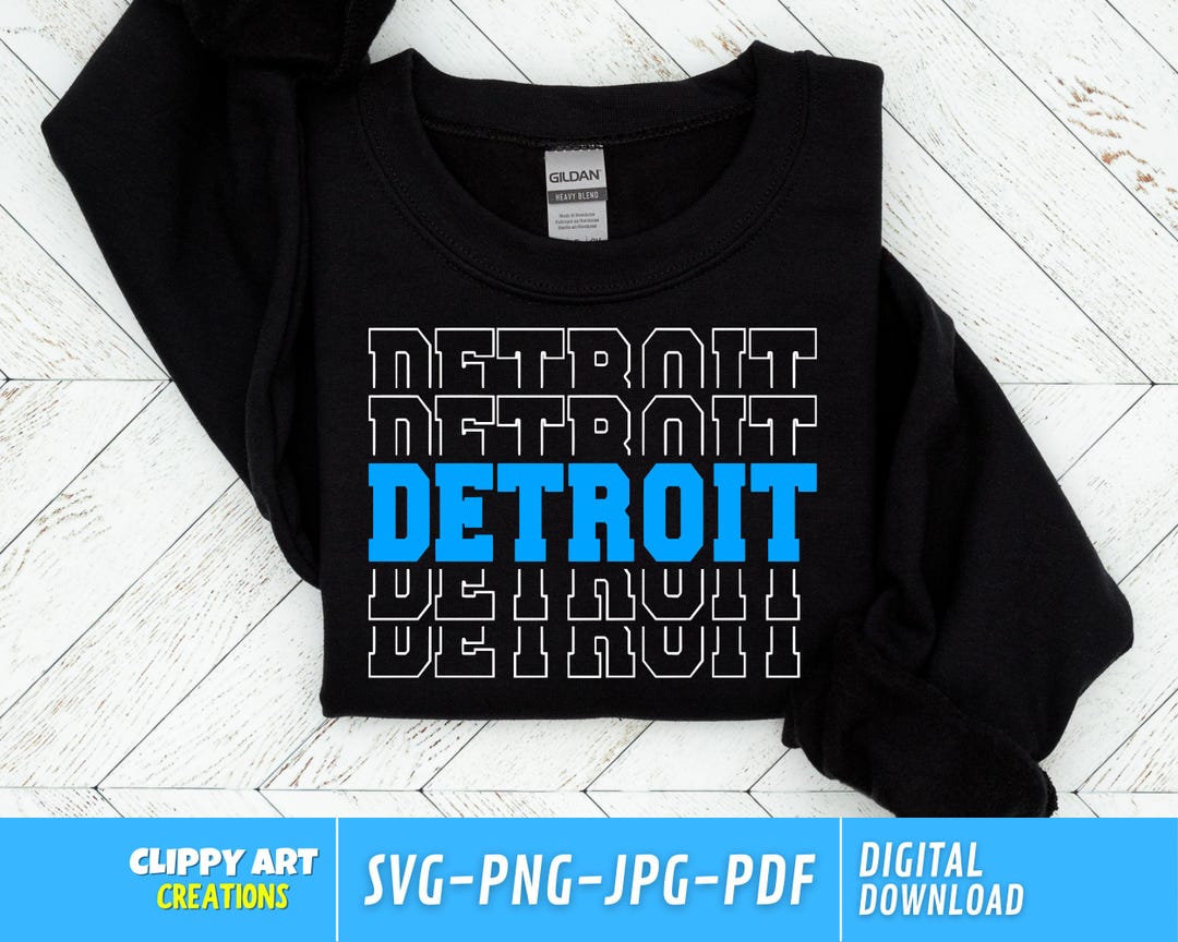 Detroit SVG, City SVG, Detroit PNG, Football Svg, Baseball Svg ...