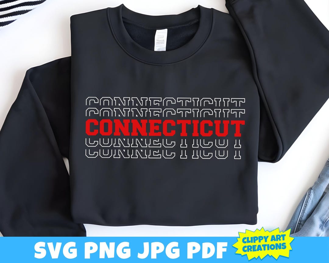 CT SVG, USA State Svg, Connecticut Svg, Ct Png, Football Svg, Baseball ...