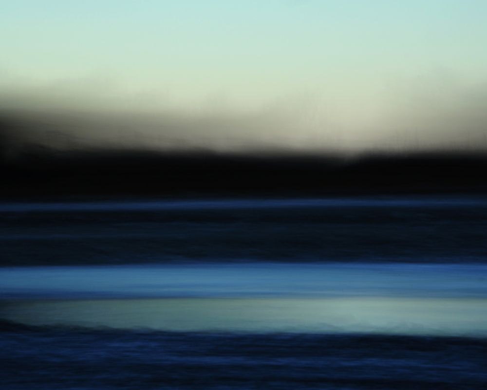 Abstract landscape photography black blue lake trees dark fall | Etsy