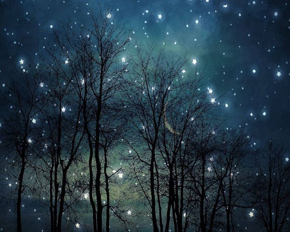 Dark Blue Landscape