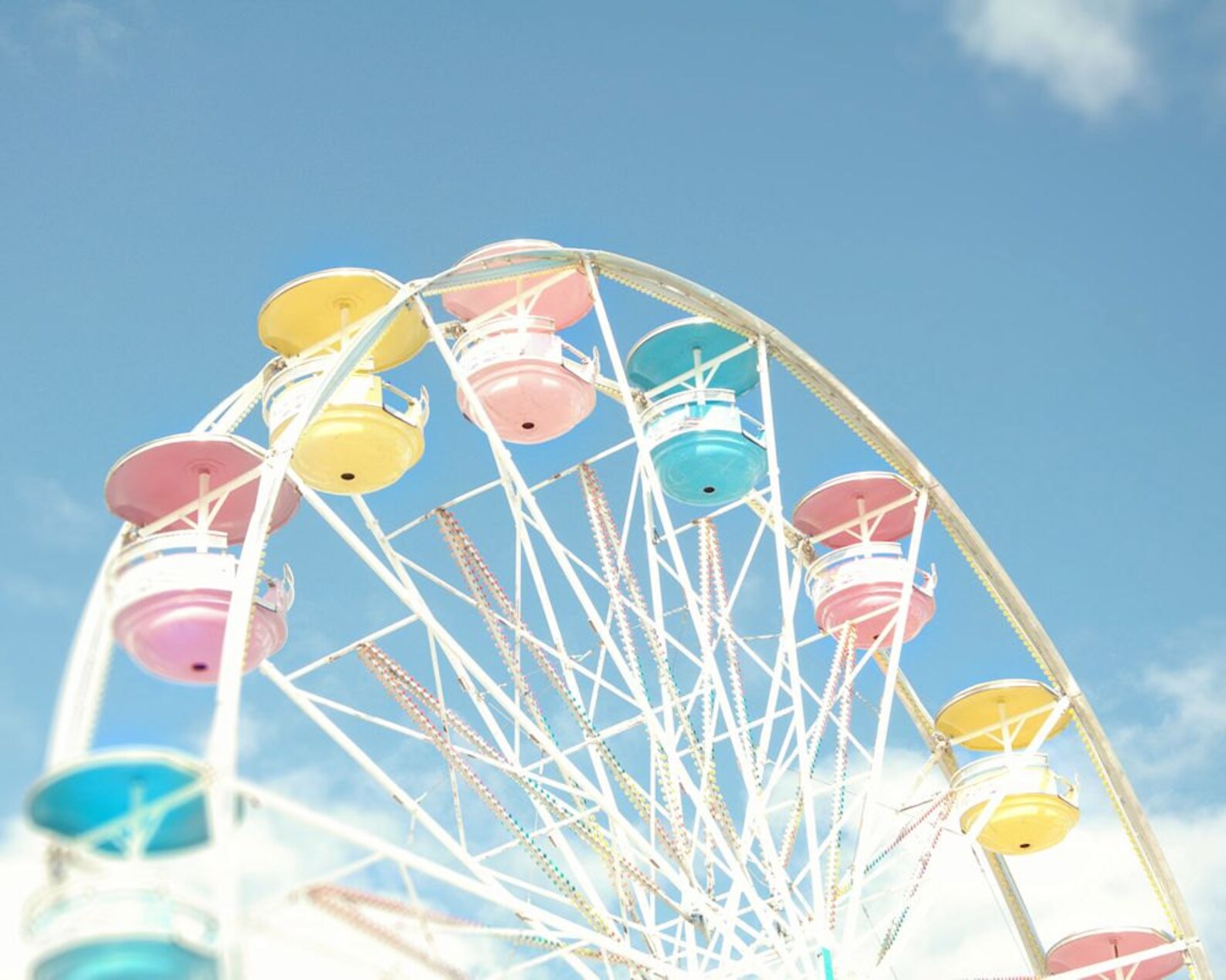 Ferris Wheel Photography Carnival Print Midway County Fair - Etsy