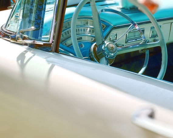 Classic Car Man Cave Retro Print Vintage Decor Chrome - Etsy