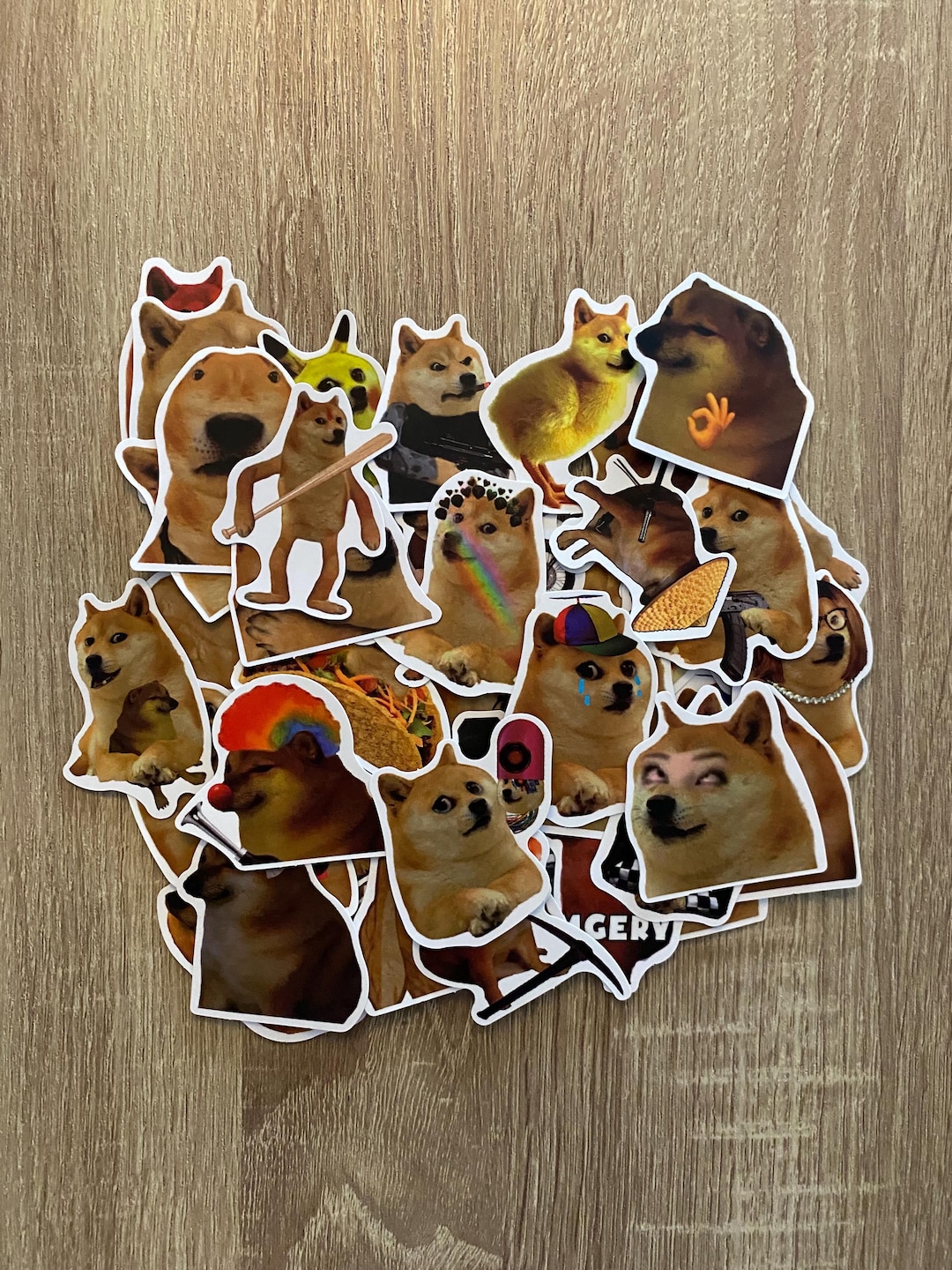Doge Stickers, Single or in Packs of Doge Meme Stickers for Laptops, Phones. - Etsy