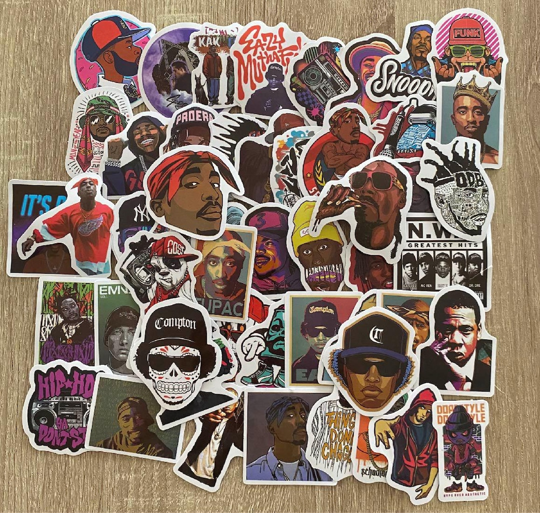 Hip-hop Sticker Set, Single or in Pack, 90s Hip-hop Rap Artists, for ...
