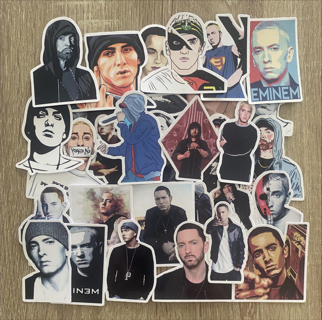 Eminem Stickers Set, Single or Set of Eminem Stickers, Rap Music ...