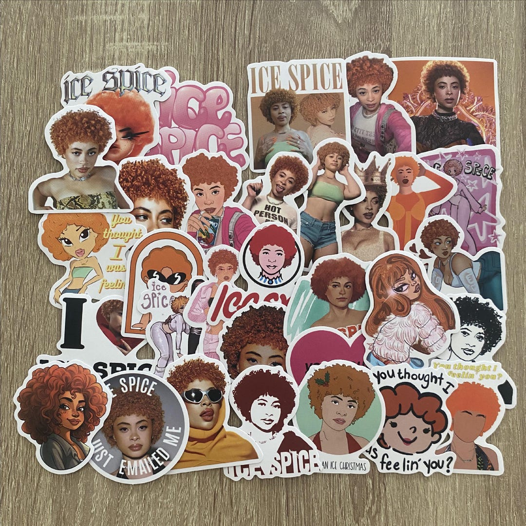 Ice Spicy Sticker Set, Sold Individually or in Sets, Rap Artist, for ...