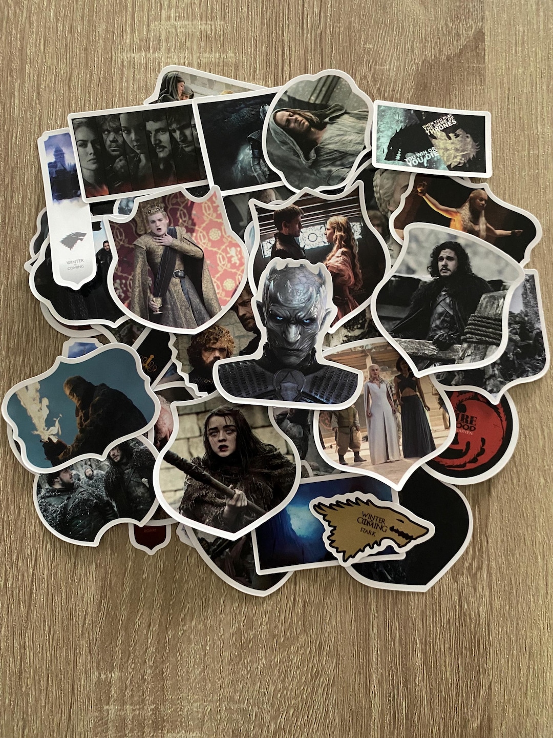 GOT Stickers, Individually or in a Set of Thrones Stickers, Jon Snow ...