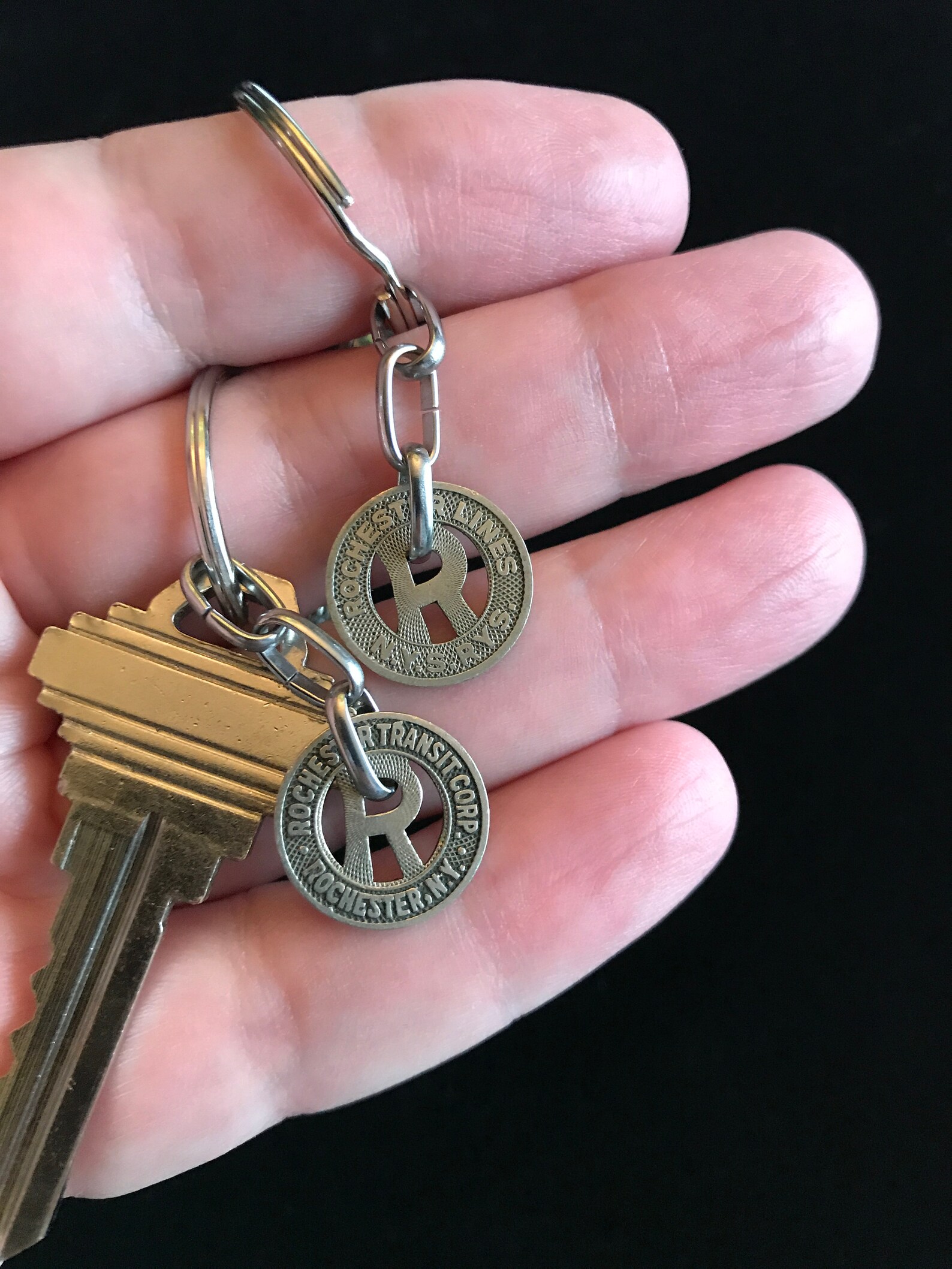 Rochester New York Token Key Chain, Bus Token, Subway Token, Key Chain ...