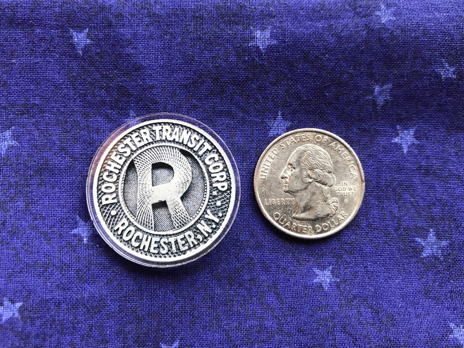 Rochester New York Token Pin, Token Lapel Pin, Rochester Transit Corp ...