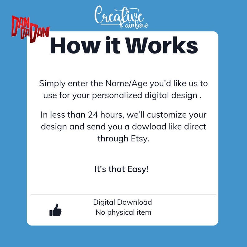 Imprimible Dan da Dan Cake Topper, Dan da Dan Birthday Cake Topper ...