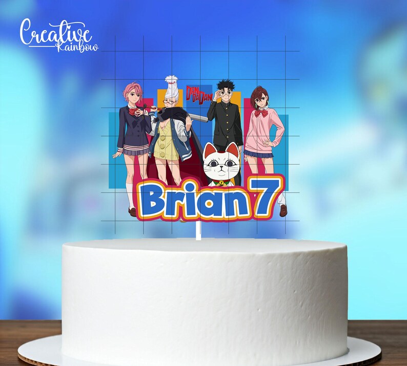 Imprimible Dan da Dan Cake Topper, Dan da Dan Birthday Cake Topper ...