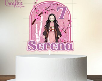 Printable Demon Slayer Cake Topper Tanjiro / Digital File - Etsy