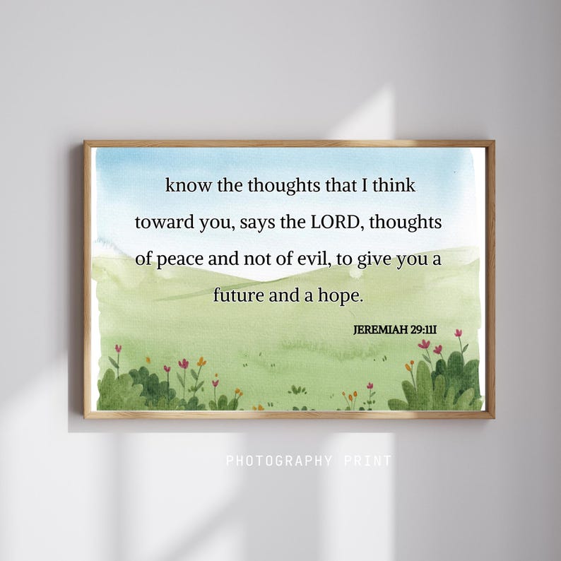 Faith-filled Scripture Wall Art Inspirational Bible Verse Print for ...