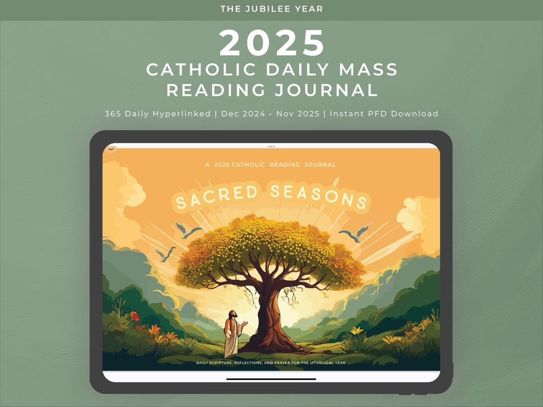 2025 Daily Mass Reading Journal - Catholic Liturgical Planner PDF ...