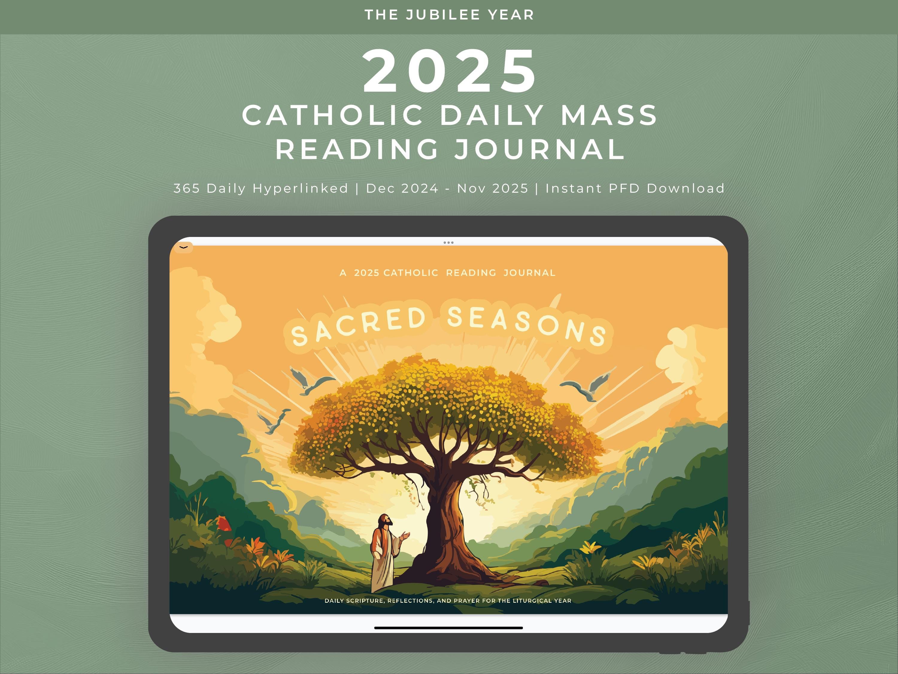 2025 Daily Mass Reading Journal - Catholic Liturgical Planner PDF ...