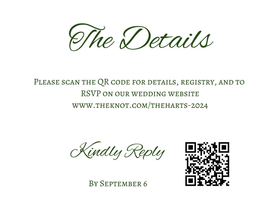 Details Card - Editable Template - Etsy