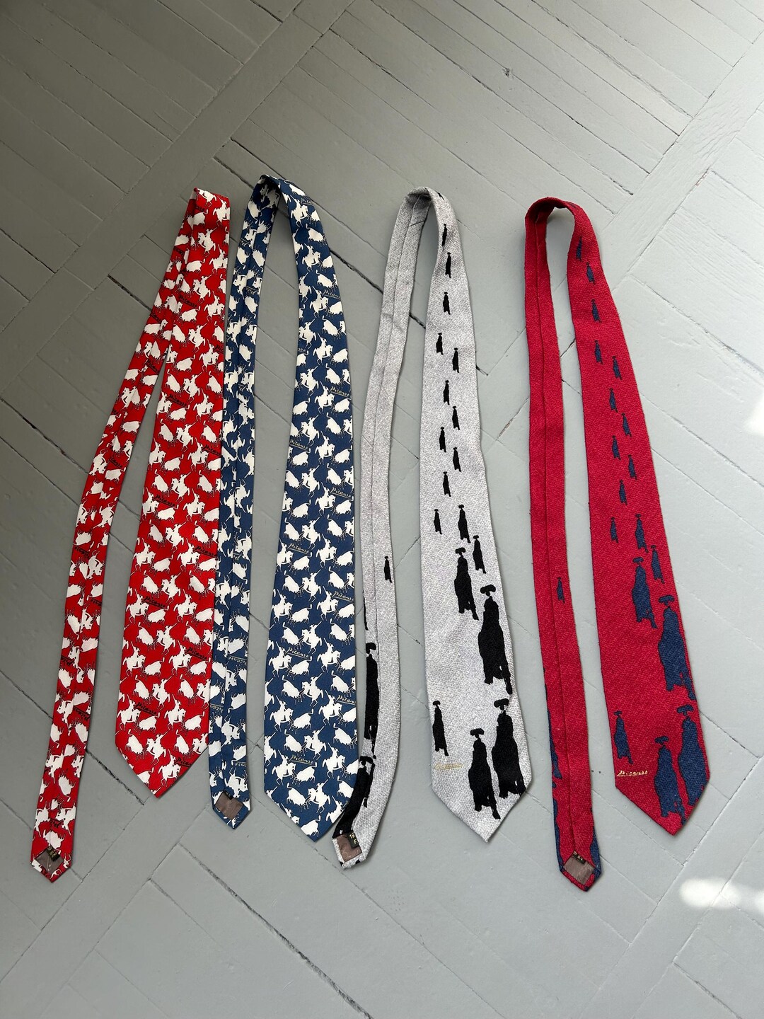Vintage Rare Pablo Picasso Collection Mens Tie Silk Hand Spadem Made in ...