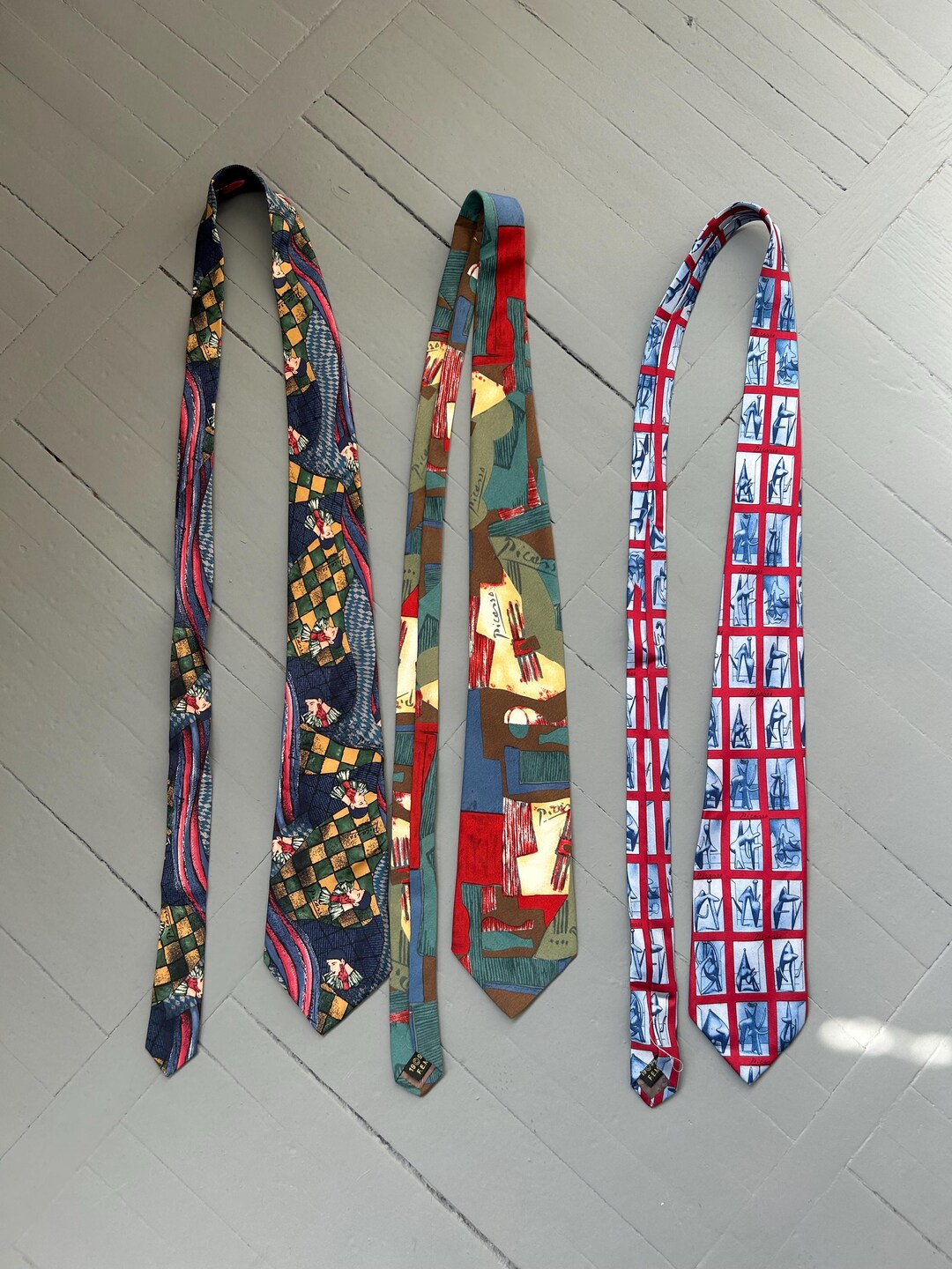 Vintage Rare Pablo Picasso Collection Mens Tie Silk Hand Spadem Made in ...