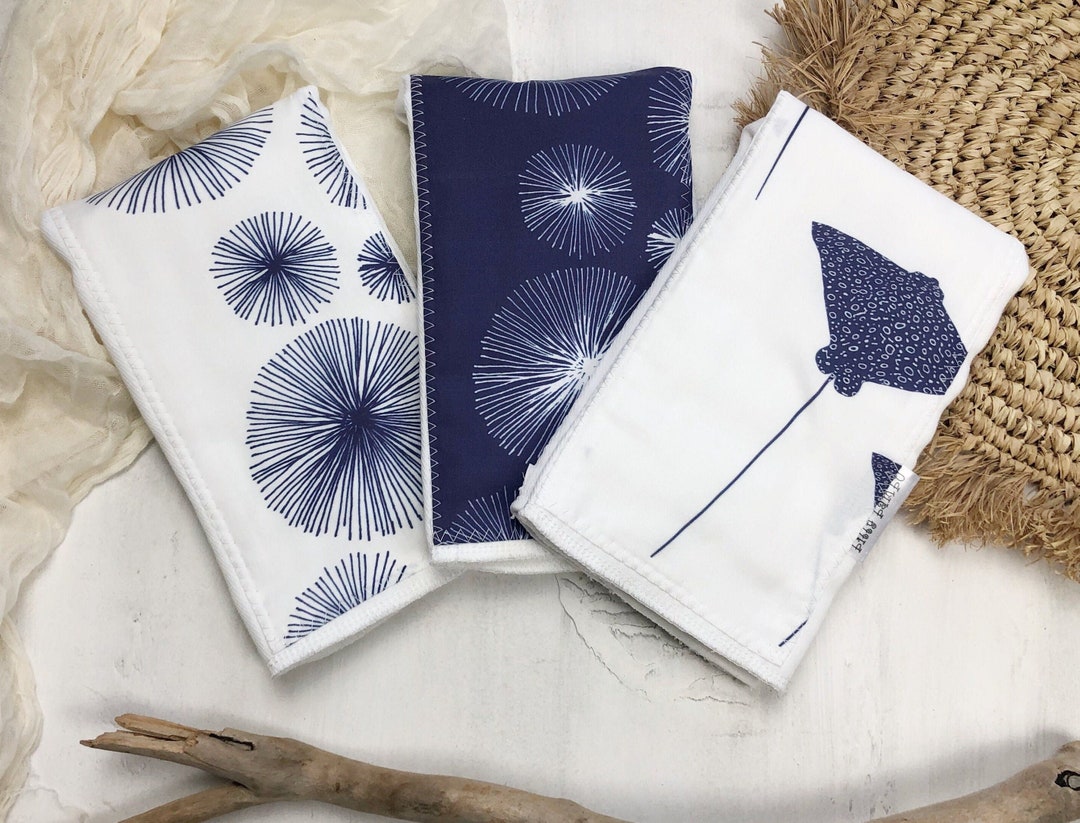 SALE Baby Burp Cloth Set of 3 Ocean Themed Baby Gift Set Boutique Baby ...