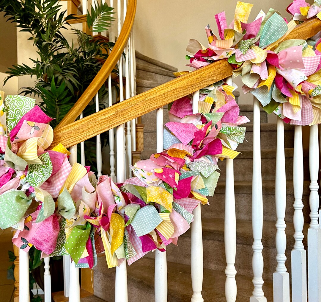 Lemon Garland,mantel Garland,mantle Decor,fabric Garland,summer Decor ...