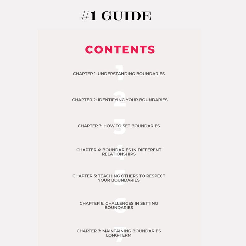 Setting Healthy Boundaries Guide | Self-care Workbook for Mental Health ...