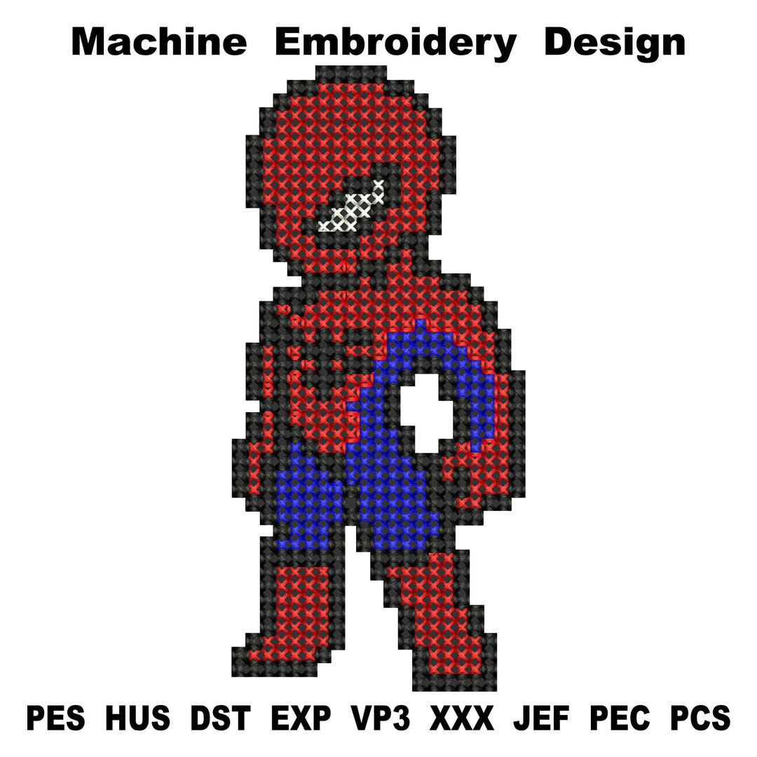 Machine Embroidery Spiderman, Embroidery Design File Spider Man ...