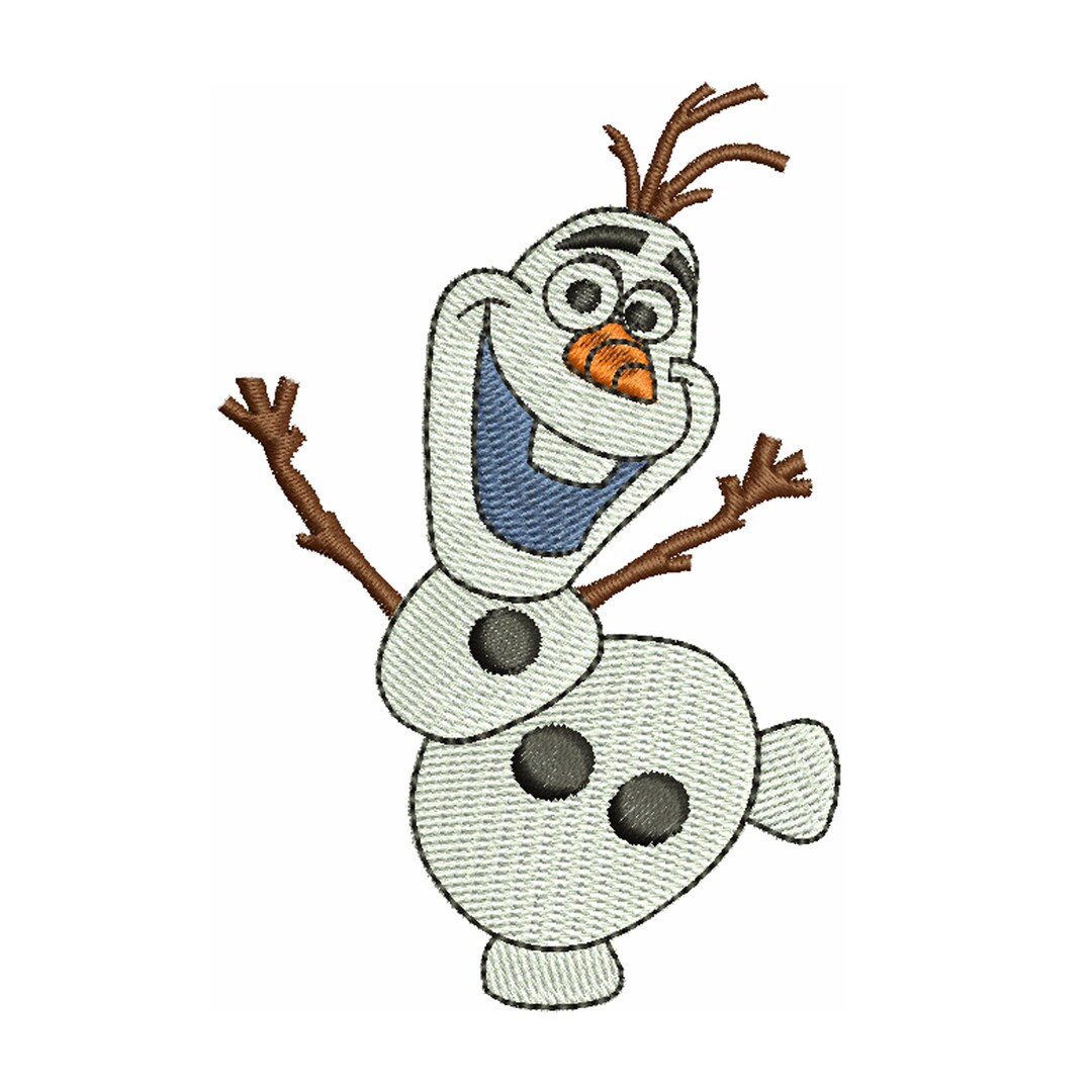 Olaf Machine Embroidery Design, Embroidery Machine File Frozen, Cartoon ...