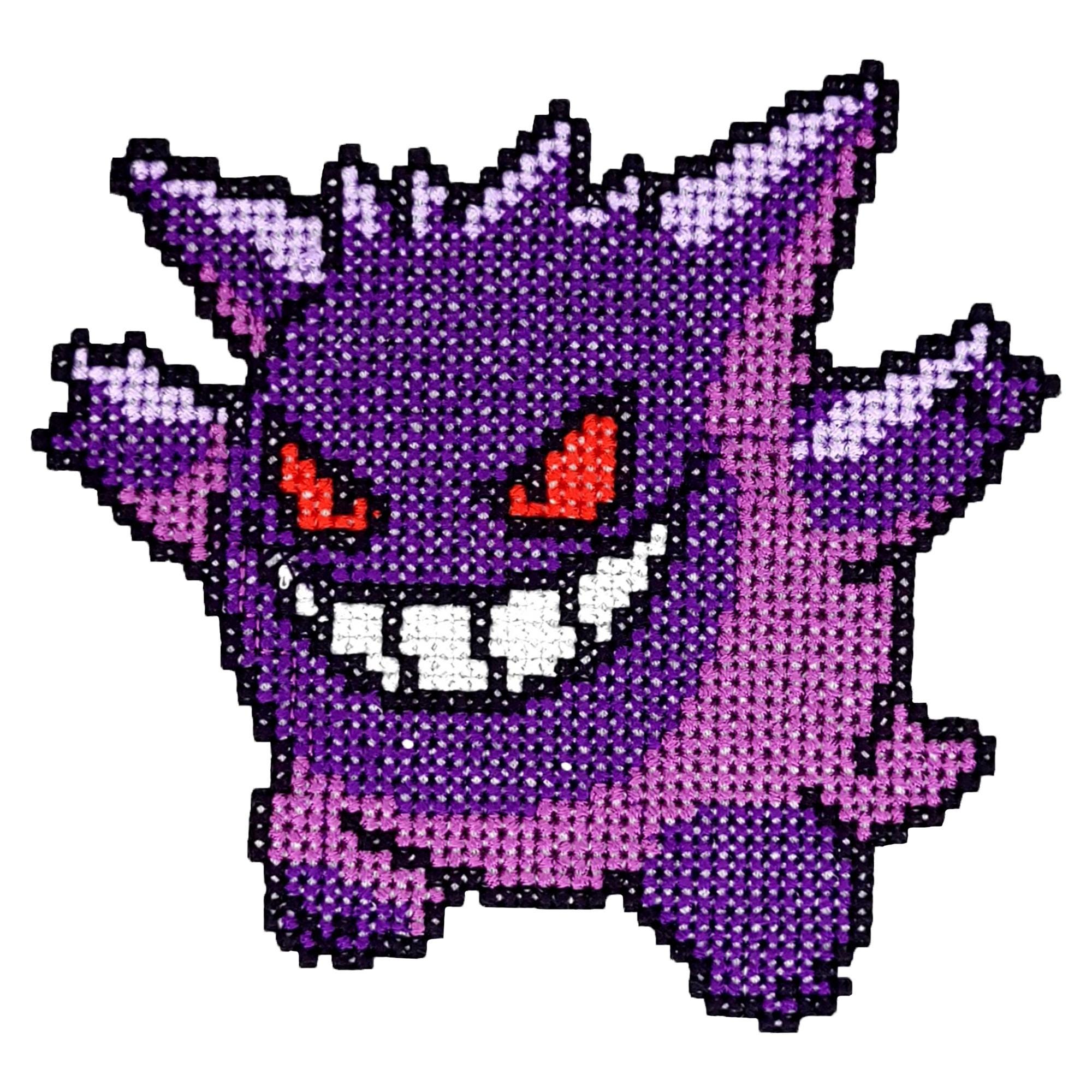 Gengar Embroidery Design File, Pokemon Anime Cartoon Machine Embroidery ...