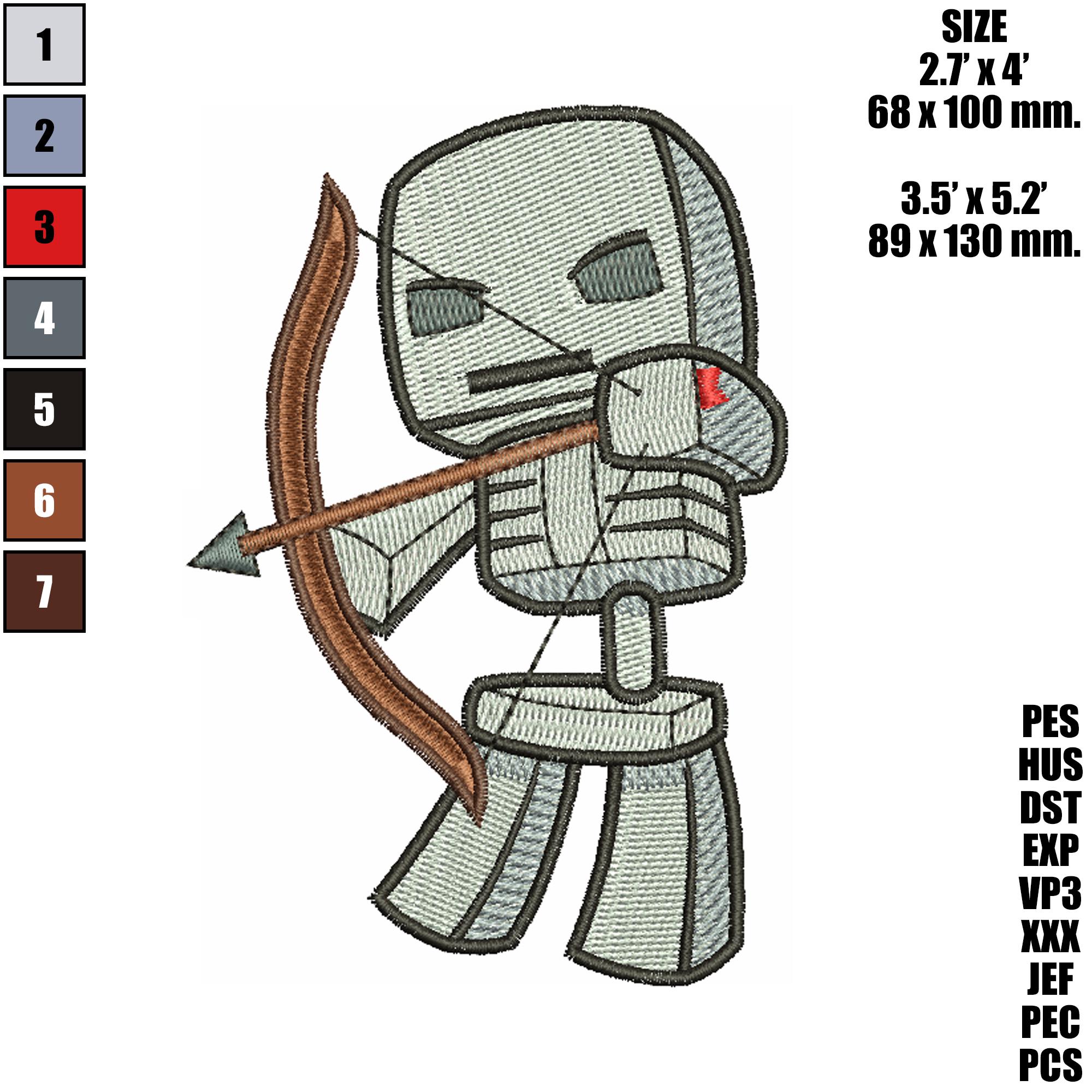 Embroidery Designs Games Characters, Game Embroidery Design Files ...