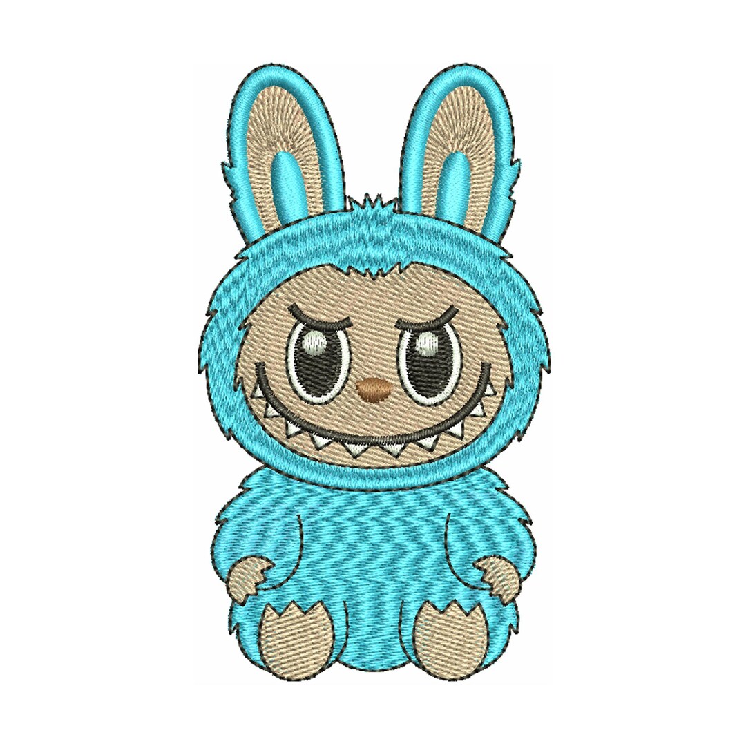 Labubu Embroidery Design, Embroidery Design File Labubu, Cute Cartoon ...