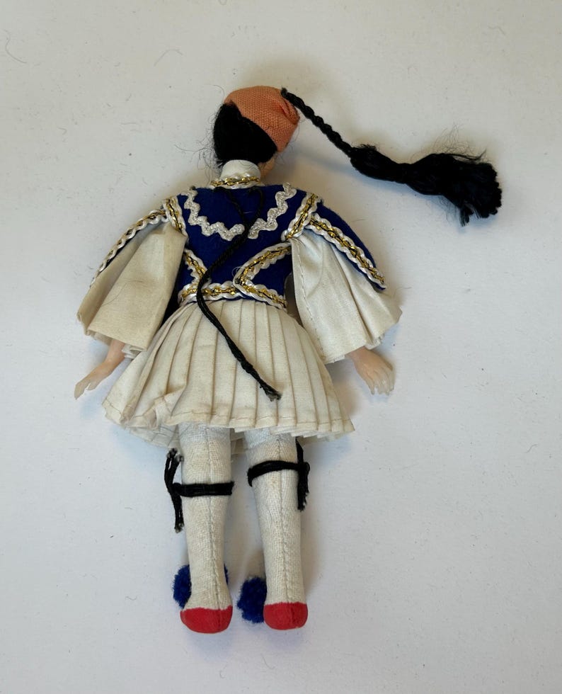 Vintage Traditional Greek Doll Traditional Dress Souvenir Greek Man ...
