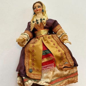 Vintage Greek Doll 1950s Greek Souvenir Doll in Traditional Dress - Etsy