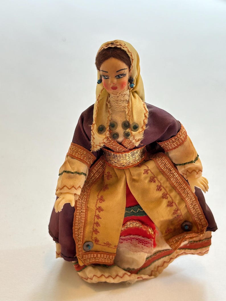 Vintage Greek Doll 1950s Greek Souvenir Doll in Traditional Dress - Etsy